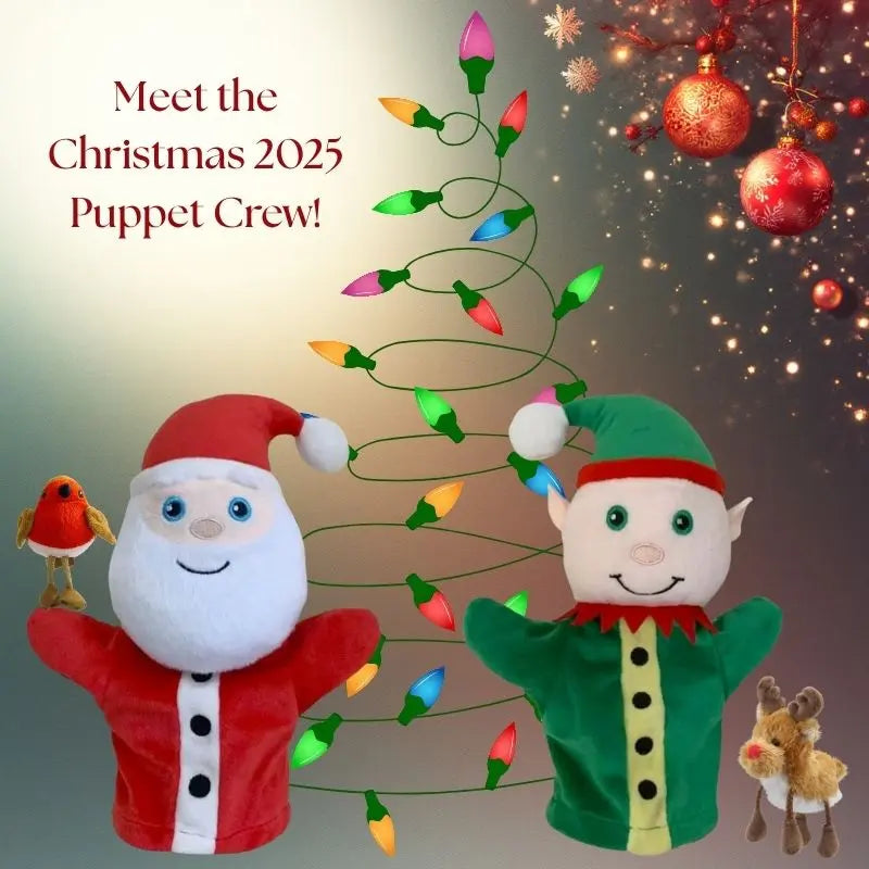 Meet the Christmas Puppet - Christmas-themed Puppets – Mimitoys.ie