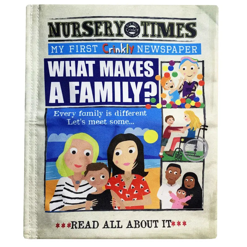 Crinkly Cloth Book What Makes A Family - Jo and Nic’s Sensory Book ...